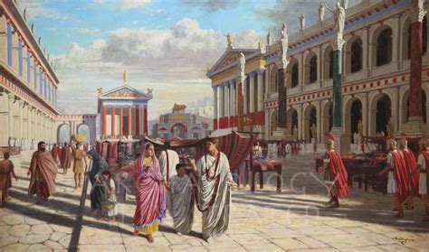 Roman Forum With The Basilica Julia And The Basilica Aemilia 1st