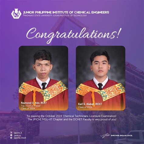 Msu Iit Department Of Chemical Engineering And Technology