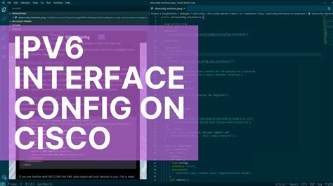 How To Configure An Ipv6 Interface On Cisco Ios Youtube