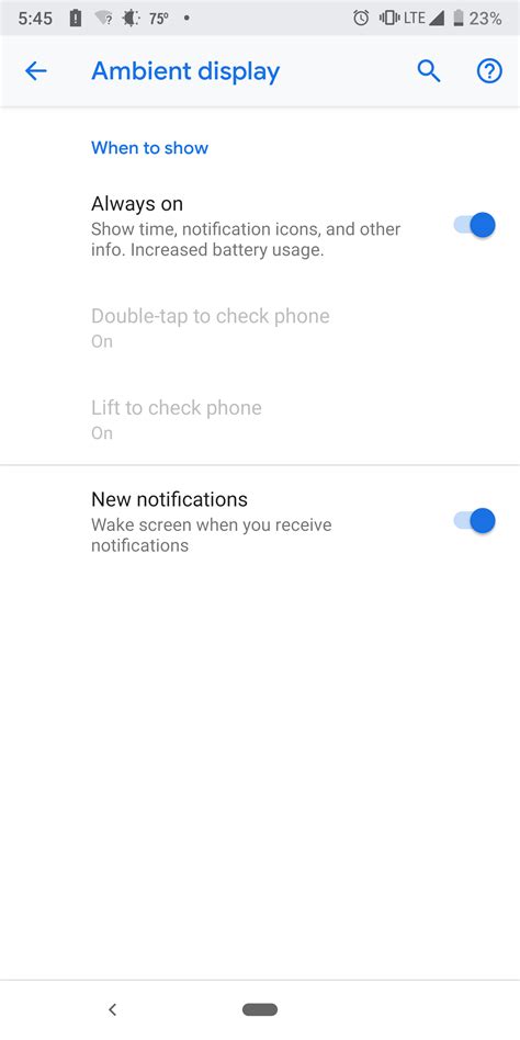 DP4 Double Tap To Wake Not Working Greyed Out In Settings R AndroidPreviews