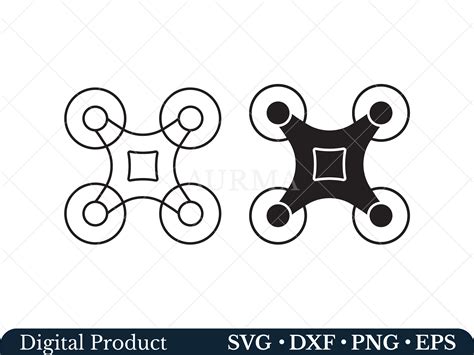 Drone Svg Quadcopter Svg Aircraft Svg Graphic By Chipus · Creative Fabrica