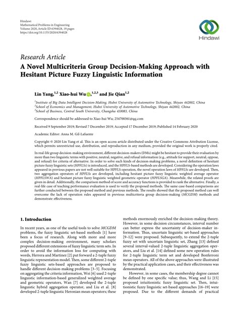 Pdf A Novel Multicriteria Group Decision Making Approach With Hesitant Picture Fuzzy