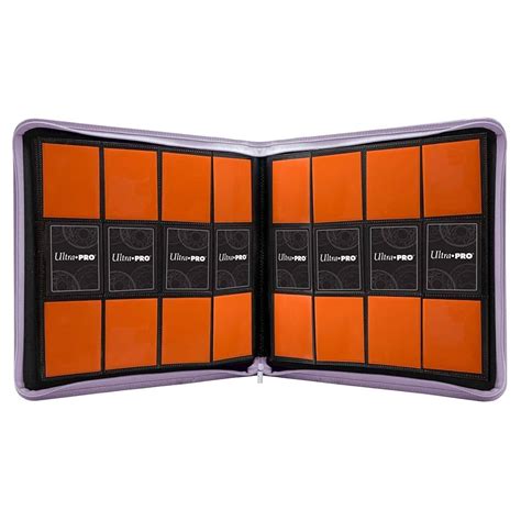 Trading Card Organization Ultra Pro 12 Pocket Zippered Binder Purple