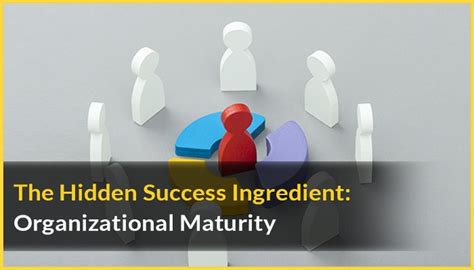 The Hidden Success Ingredient Organizational Maturity
