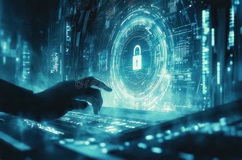 Cybersecurity Measures Showcase Digital Realm Infographic Display