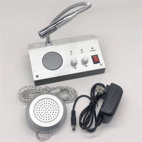Dual Way Window Counter Intercom Speaker System Ti Grandado