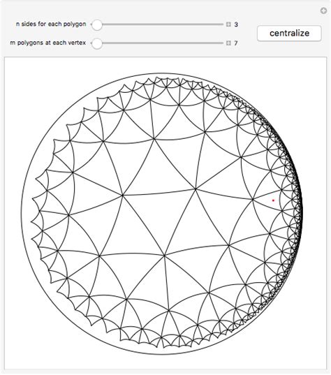 Tiling The Hyperbolic Plane With Regular Polygons Wolfram Demonstrations Project