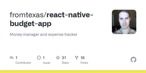 Github Fromtexas React Native Budget App Money Manager And Expense Tracker