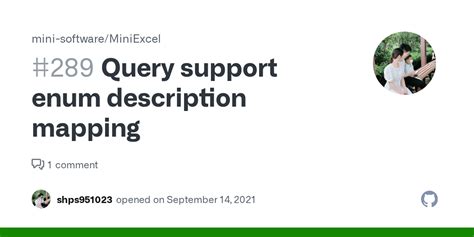 Query Support Enum Description Mapping · Issue 289 · Mini Software