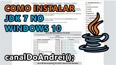 Java Como Instalar Jdk 8 No Windows 10 64 Bits Youtube