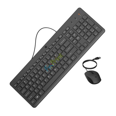 Combo Keyboard Mouse Hp 150 Wired With Instant Usb Plug 240j7aa Fixprint