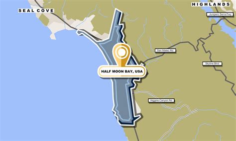 Mapa De Half Moon Bay California