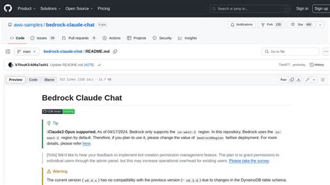 Github Bedrock Claude Chat Featuresalternatives Toolerific