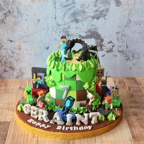 Minecraft Happy Birthday Cake Brisbanes Best Minecraft Cake 160