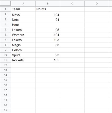 How To Replace Blank Cells With Zero In Google Sheets