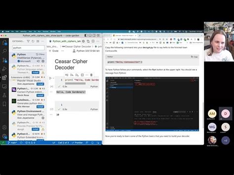 Free Video Practicing Python With Ciphers Open Code Garden 1 From