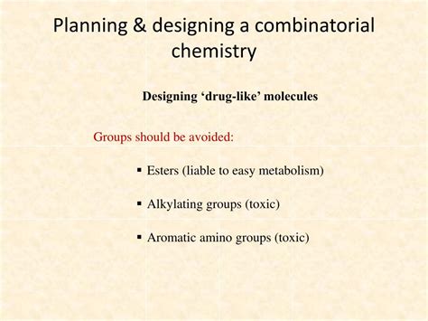 PPT Combinatorial Chemistry PowerPoint Presentation Free Download ID