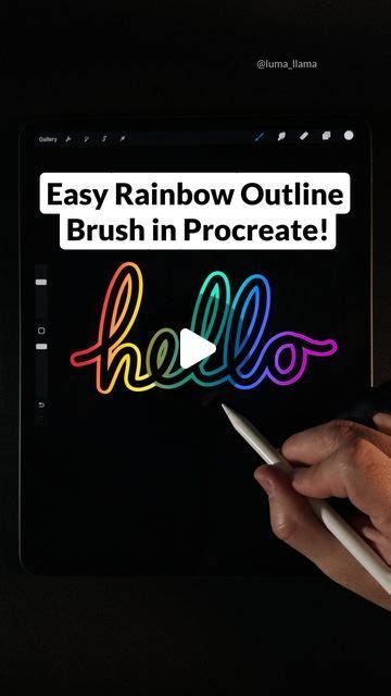 Ian Ruhfass Lumallama On Instagram How To Create A Rainbow Outline