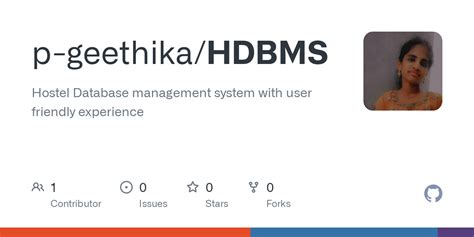 Github P Geethikahdbms Hostel Database Management System With User