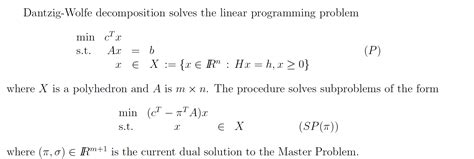 Solved Suppose P Has Been Solved Using Dantzig Wolfe
