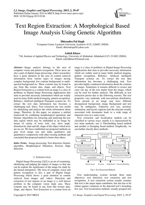 Pdf Text Region Extraction A Morphological Based Image Analysis