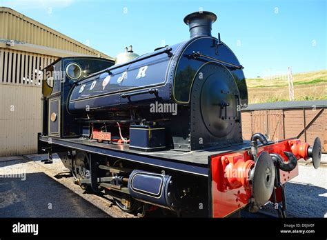 Peckett Saddle Tank Engine At Somerset And Dorset Railway Museum