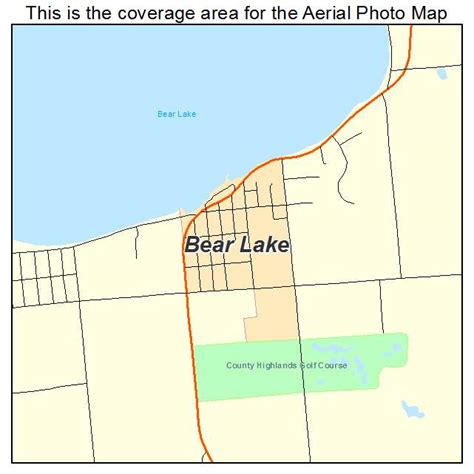 Aerial Photography Map Of Bear Lake Mi Michigan