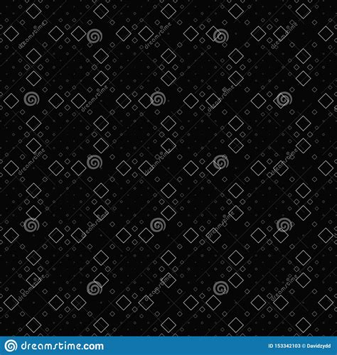 Square Pattern Background Monochrome Abstract Vector Illustration