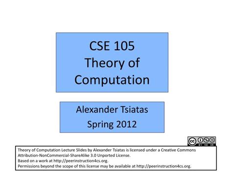 Ppt Cse 105 Theory Of Computation Powerpoint Presentation Free
