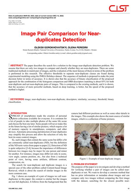pdf image pair comparison for near duplicates detection