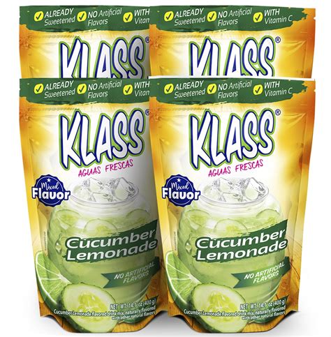 Drink Mix Cucumber Limeade Klass Aguas Frescas Flavors From Natural Sources No