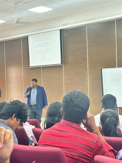Dr Rupesh Kumar Sinha On Linkedin Gave Guest Lecture At Isme Bangalore On The Topic Ai And
