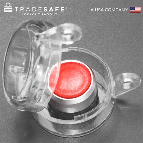 Round Push Button Lockout Large 5 Pack Tradesafe