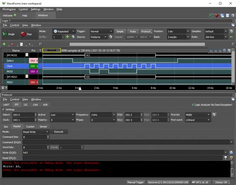 Spi Mode 0 In Waveforms Sdk What Is The Value Of The Mosi Signal