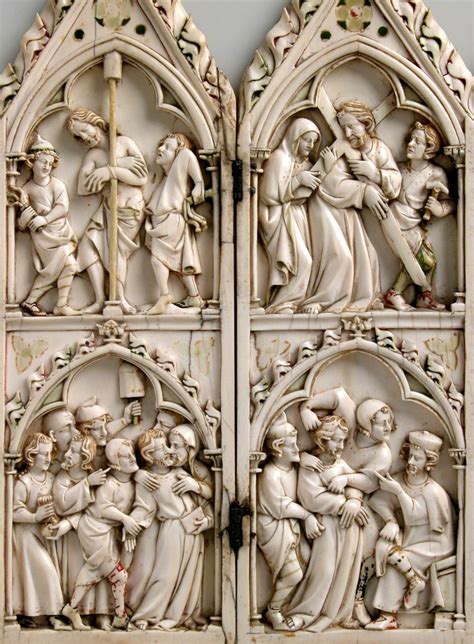 Polyptych With Scenes From Christs Passion Ca1350 Made In Rhineland