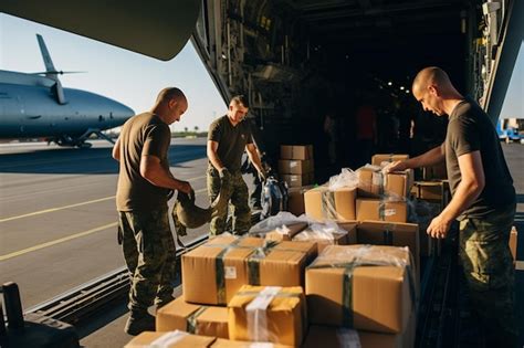 Premium Ai Image Weapon Delivery Unloading Ammunition Boxes Generative Ai