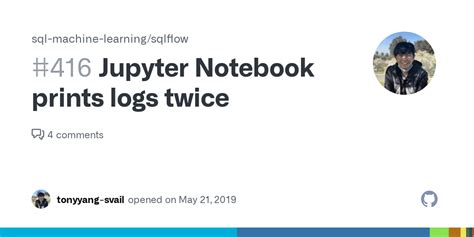 Jupyter Notebook Prints Logs Twice · Issue 416 · Sql Machine Learning