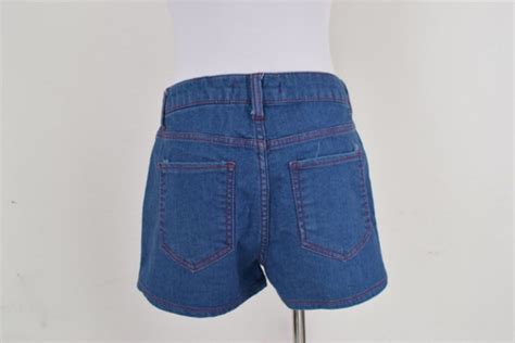 Low Waist Blue Denim Short Shorts Heritage 1981 Boo Gem
