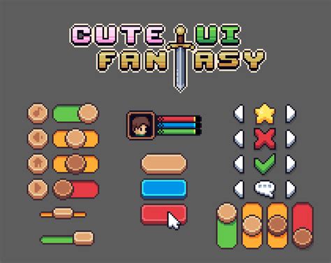 Cute Fantasy Ui Asset Pack By Kenmi