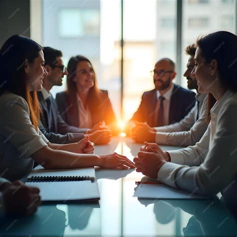 Business Team Meeting In A Modern Office Professionals Collaborating