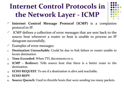 PPT Network Layer Subnetting And Control Protocols PowerPoint Presentation ID