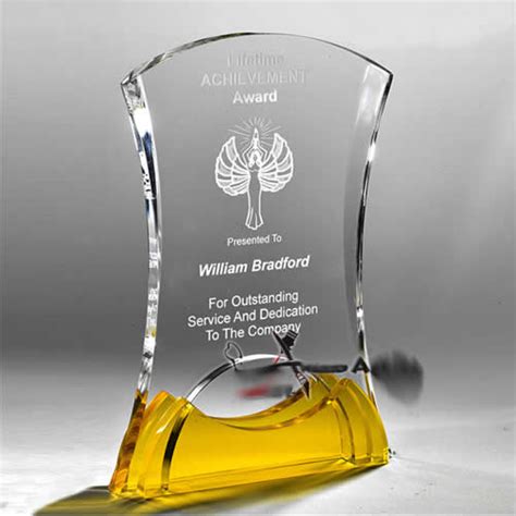 Unique Arc Horizon Crystal Award Plaques Eloquent T