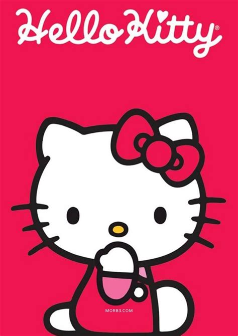 Cartoon Iphone Wallpapers Two Blue Smurfs Red Hello Kitty Black