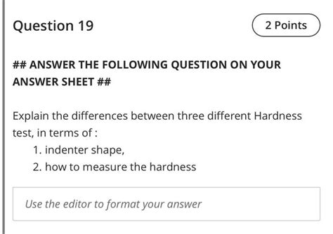 solved question 19 2 points answer the following question