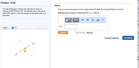 Solved The Figurefigure 1 Shows Two Planets Of Mass M