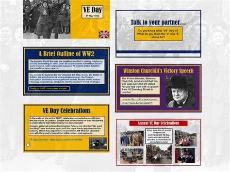 Ve Day Powerpoint Assembly Or Lesson Teaching Resources