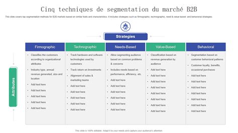 Top 10 Des Modèles Ppt De Segmentation Du Marché B2b Avec Exemples Et