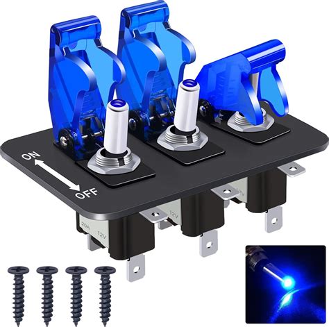 Twidec3 Gang Rocker Toggle Switch Panel With 12v Led Nepal Ubuy