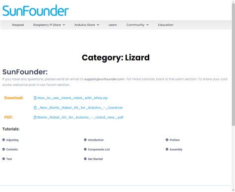 Missing File For Bionic Lizard Robot Kit Robotic Kit For Arduino