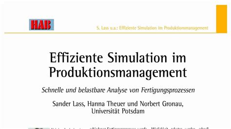 Efficient Simulation In Production Management Industry 40 Science